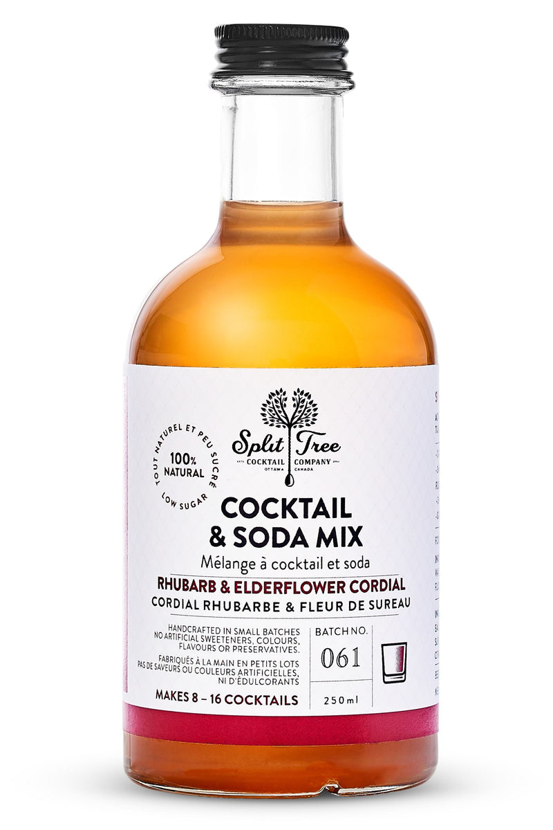 Split Tree Cocktail Co. Rhubarb & Elderflower Cordial – Maison Cookware + Bakeware