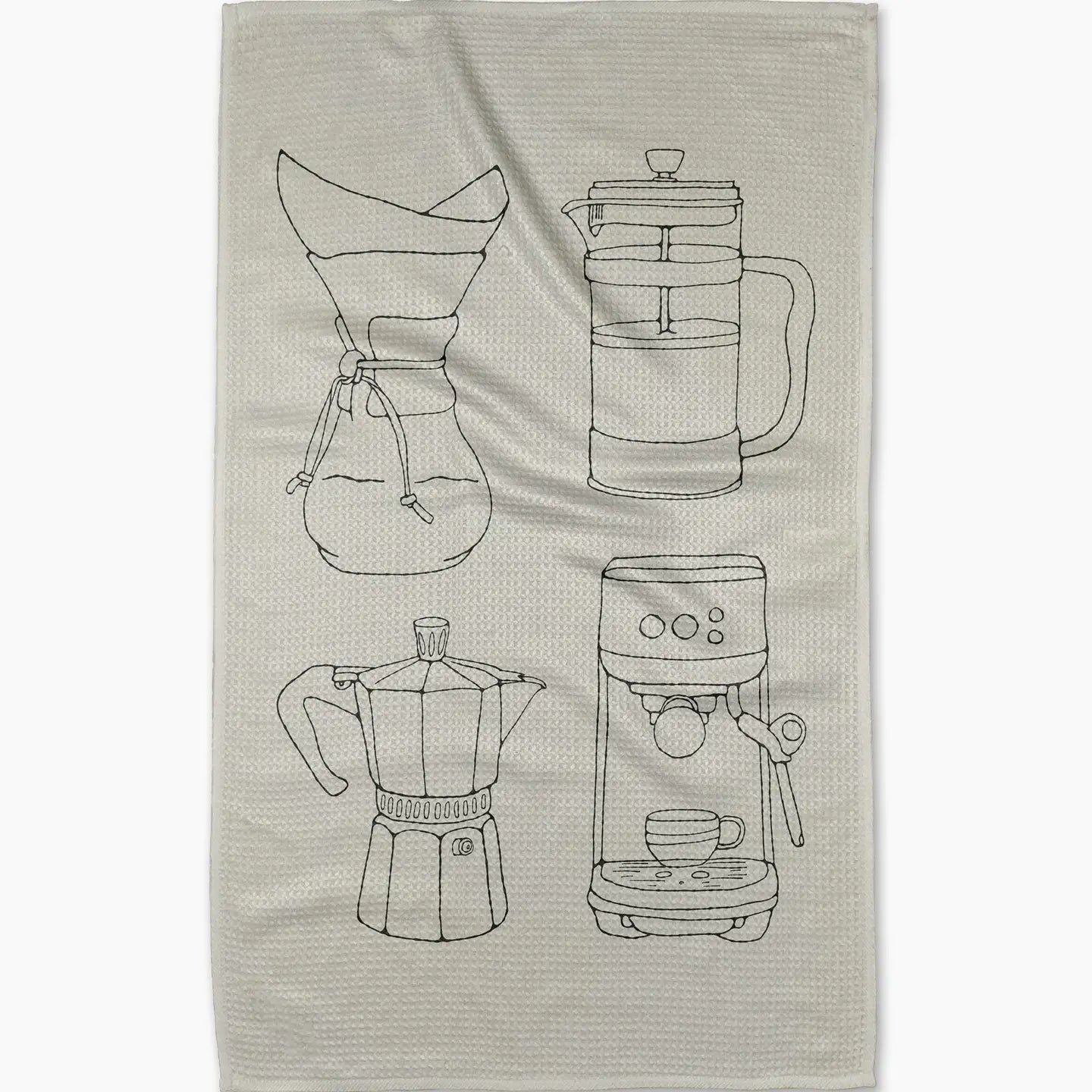 Geometry Coffee House Tea Towel *Price includes $3 Tariff – Maison ...