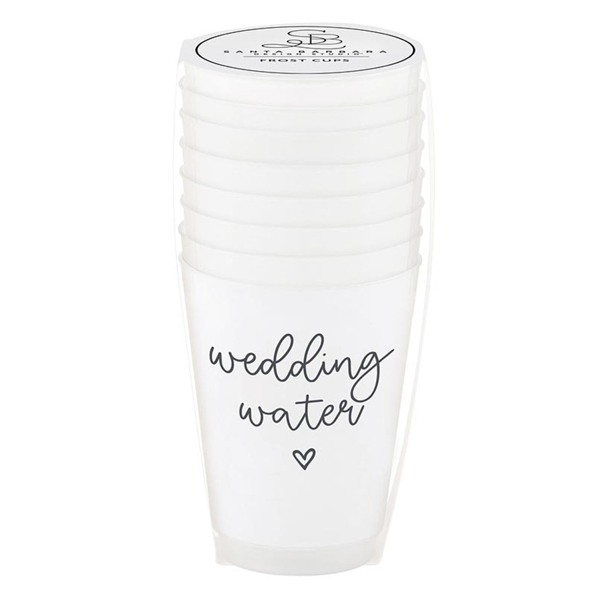 16oz Frosted Wedding Water Cups S/8 (40% off at checkout) – Maison ...