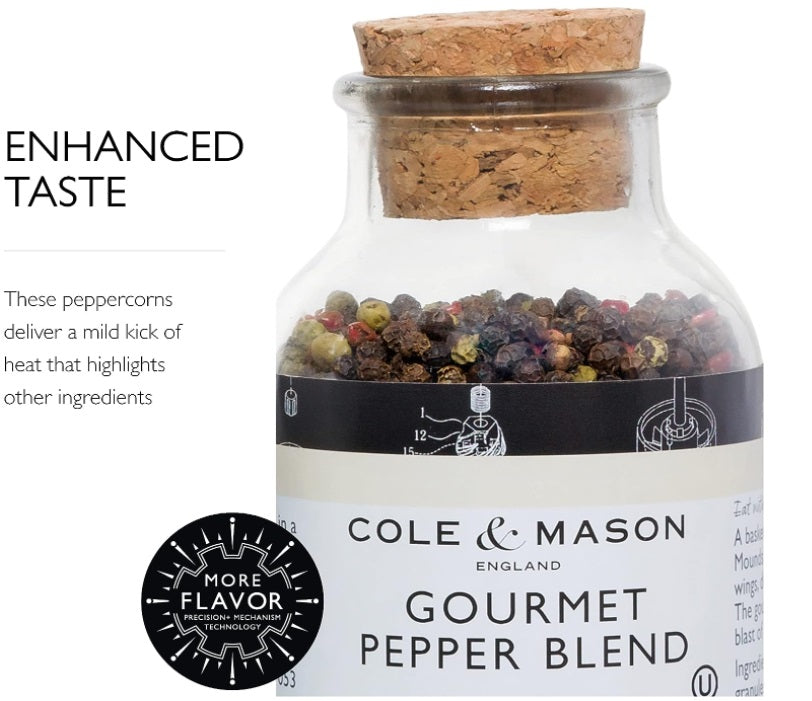 Cole & Mason Large Gourmet Peppercorns – Maison Cookware + Bakeware