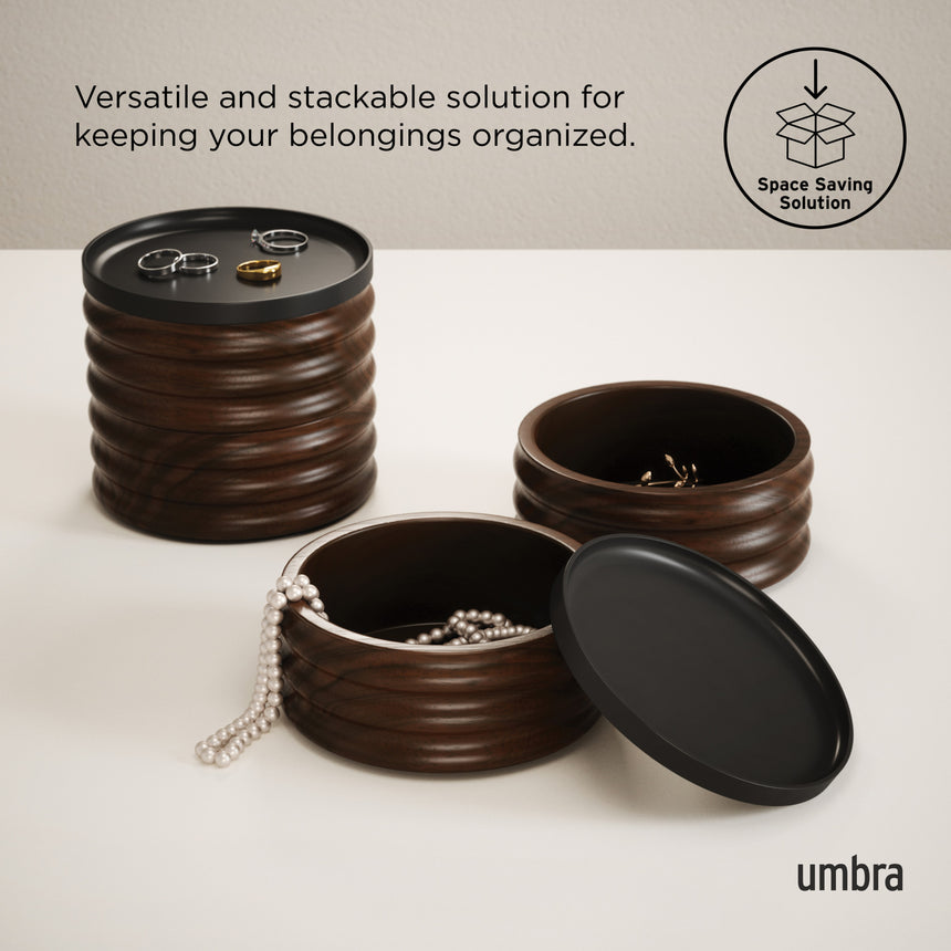 Umbra Tesora Wood Storage Box - Black-Walnut – Maison Cookware + Bakeware