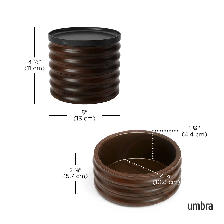 Umbra Tesora Wood Storage Box - Black-Walnut – Maison Cookware + Bakeware