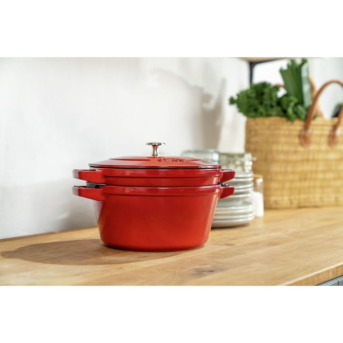 Staub 3pc Stackable Set - Cherry – Maison Cookware + Bakeware