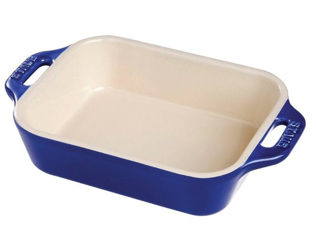 Staub Rectangular Ceramic Baker 10.5x7.5" - BLUE – Maison Cookware ...