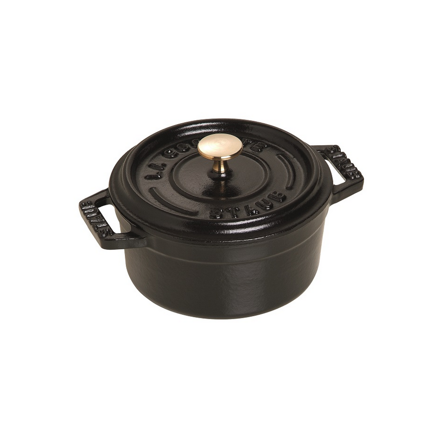 Staub Mini Round 0.23L / 0.25-Qt Black Cocotte – Maison Cookware + Bakeware