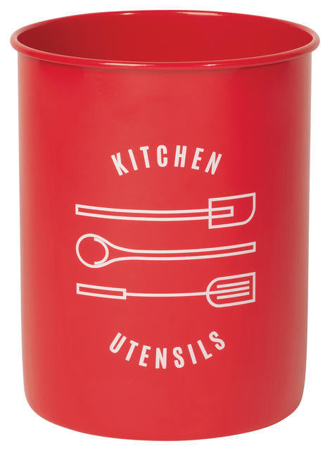 Utensil Crock Tin Red – Maison Cookware + Bakeware